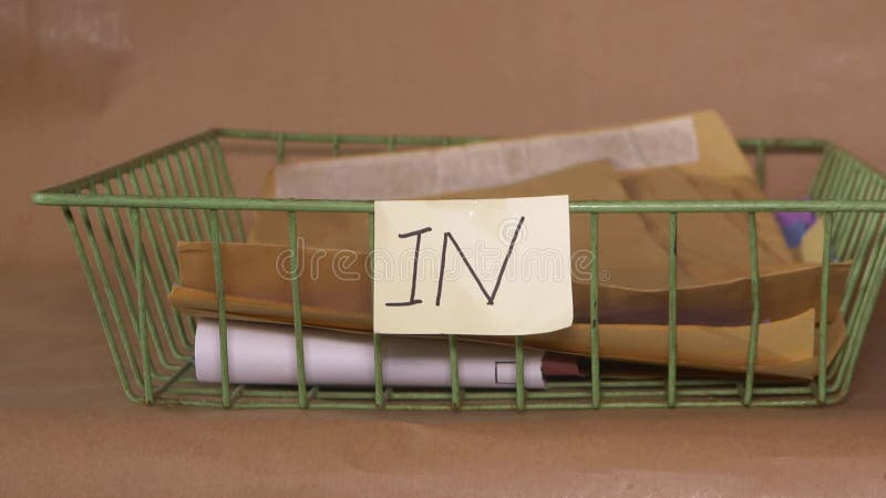 Office in Tray Full of Paperwork Stock Video - Video of filing ...