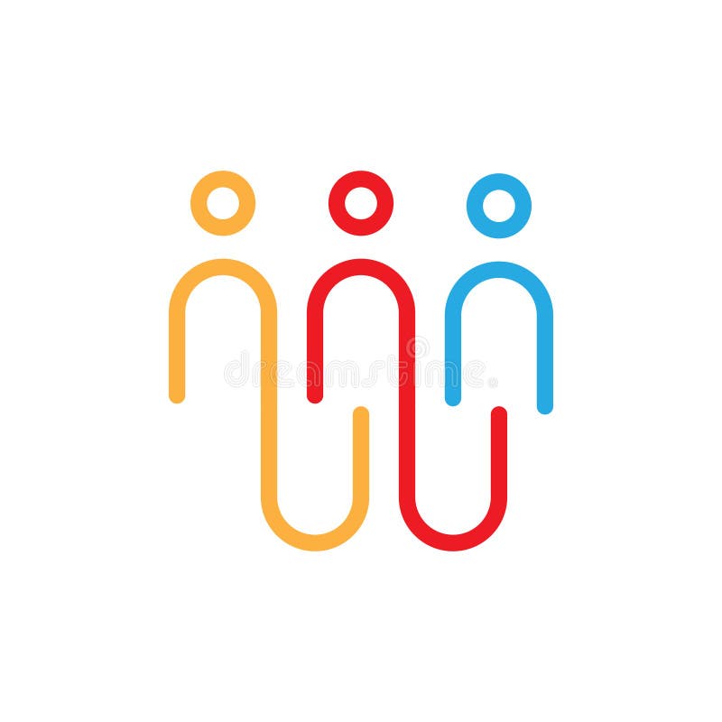 Office U Pins Group Team Modern Line Style Clean Logo Design Vector ...