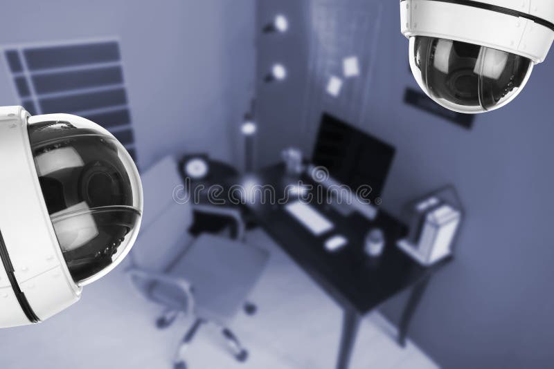 Office Under CCTV Camera Surveillance, Stock Image - Image of office ...