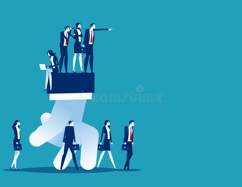 Office Unity. Business Company Team Go Away Forward Stock Vector ...