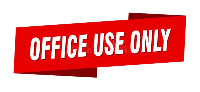 Office Use only Banner Template. Ribbon Label Sign. Sticker Stock ...
