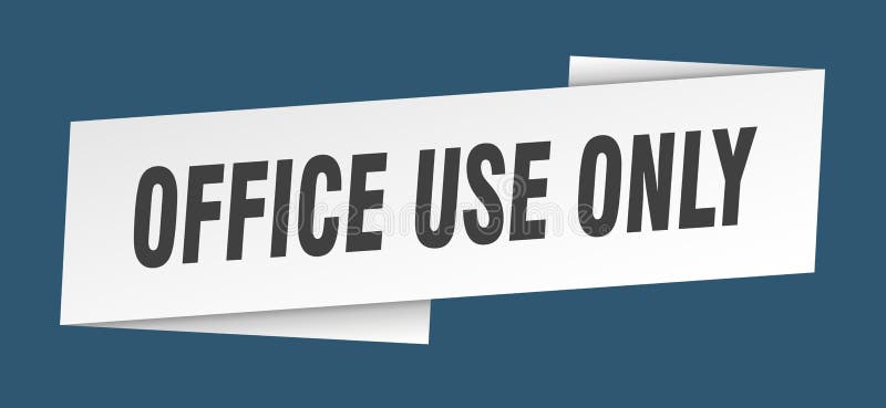 Office Use only Banner Template. Ribbon Label Sign. Sticker Stock ...