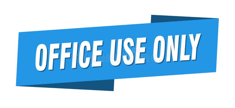 Office Use only Banner Template. Ribbon Label Sign. Sticker Stock ...
