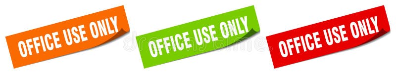Office Use only Sticker. Office Use only Square Isolated Sign Stock ...