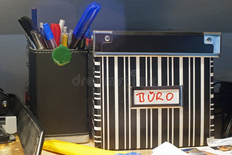 Office utensils stock photo. Image of fibretip, desktop - 37235646