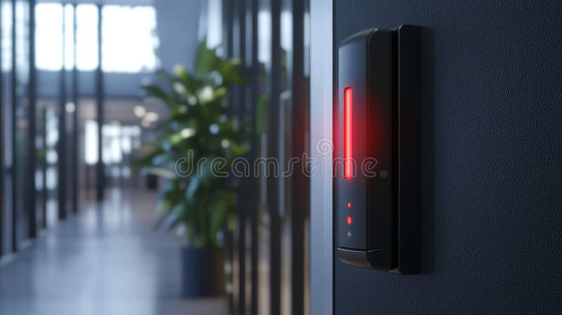 The Office Utilizes an Access Control System with Fingerprint Scanning ...