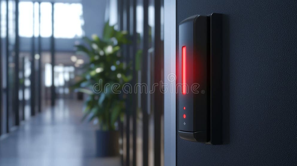 The Office Utilizes an Access Control System with Fingerprint Scanning ...