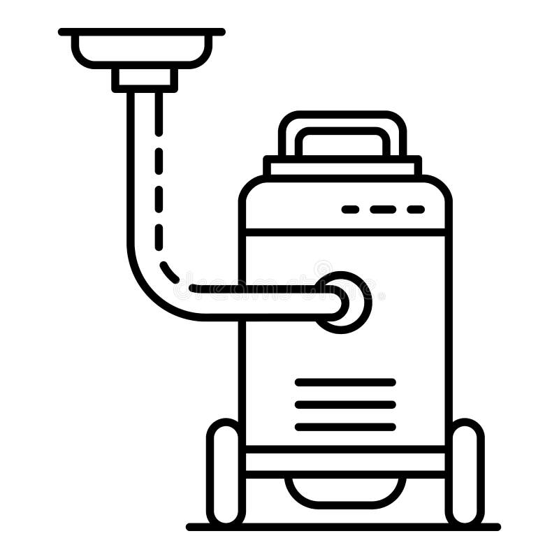 Office Vacuum Cleaner Icon, Outline Style Stock Vector - Illustration ...
