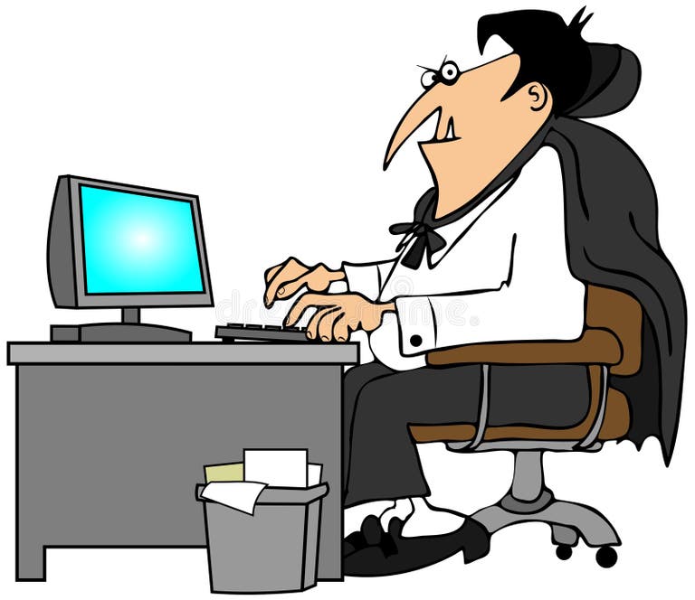 Office Vampire Stock Illustrations – 74 Office Vampire Stock ...