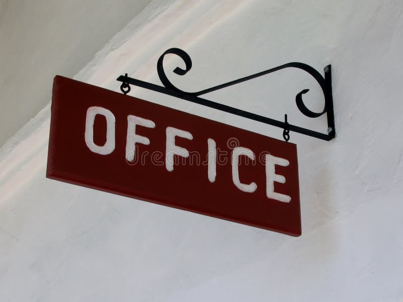 Office vintage sign stock image. Image of private, number - 67081571
