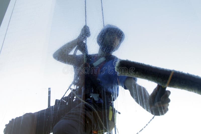 Windowclean stock image. Image of office, maintenance - 6754405