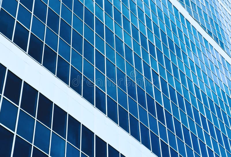 Office windows stock image. Image of blue, facade, office - 11395559