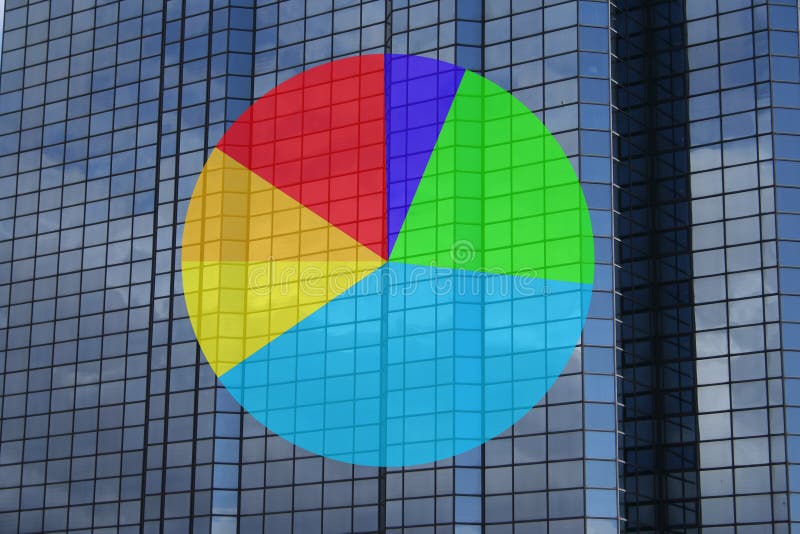 Office windows pie chart stock photo. Image of finance - 832170