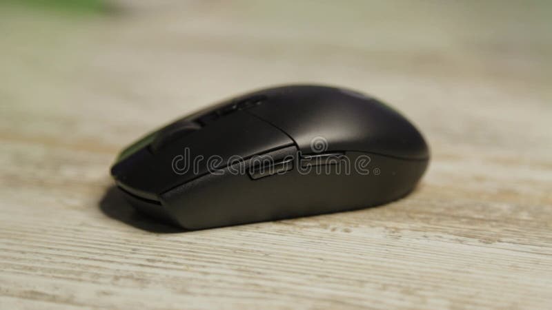 Office Wireless Mouse Close-up, Camera Movement Stock Footage - Video ...