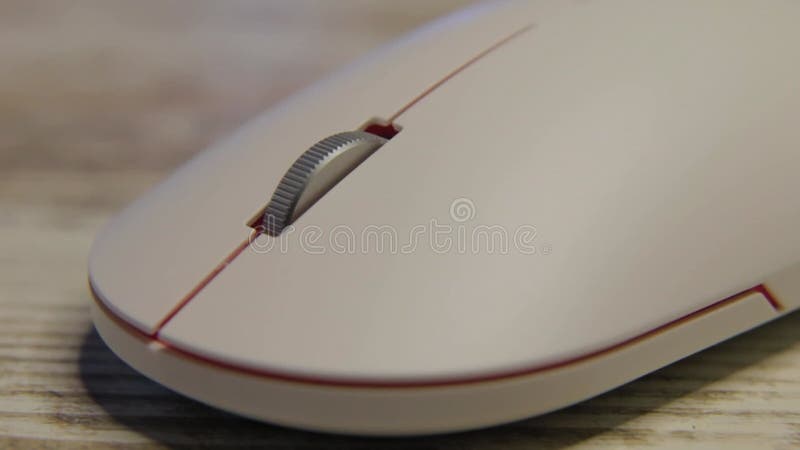Office Wireless Mouse Close-up, Camera Movement Stock Video - Video of ...