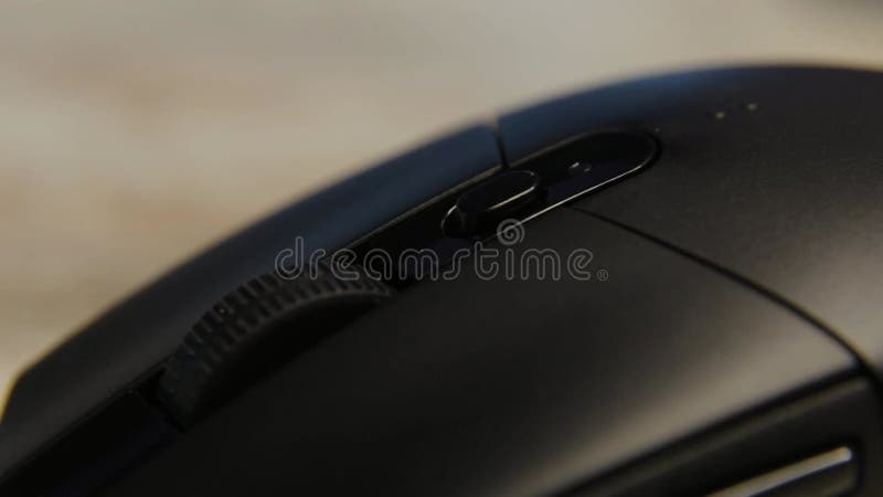 Office Wireless Mouse Close-up, Camera Movement Stock Footage - Video ...
