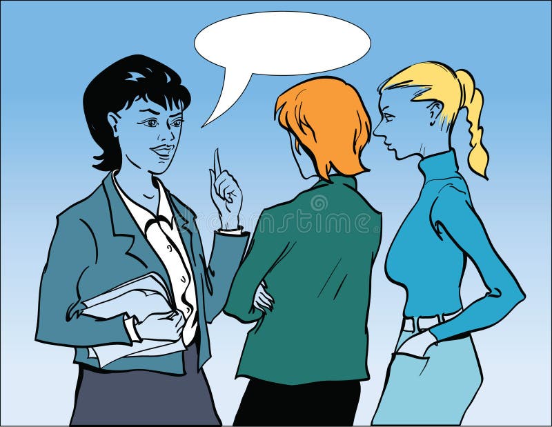 Office womans stock vector. Illustration of talk, keeper - 14901547