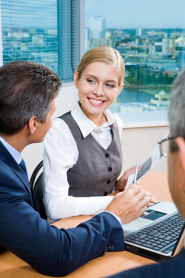 Office work stock image. Image of cooperation, female - 11730577