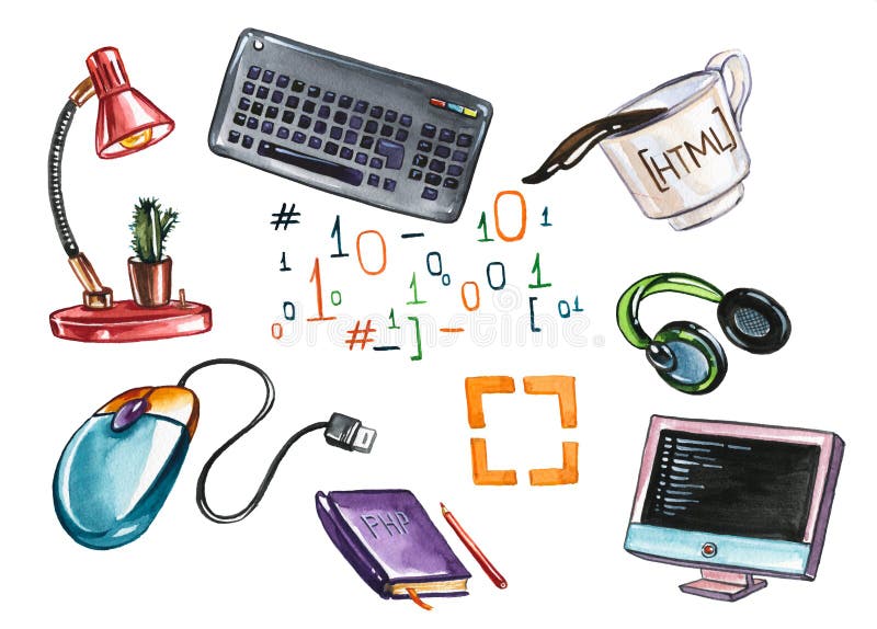 Computer Parts Stock Illustrations – 9,376 Computer Parts Stock ...