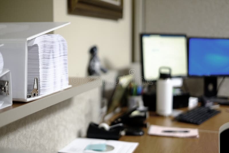 Office Binders of Papers or Files for Organizing in Business Stock ...