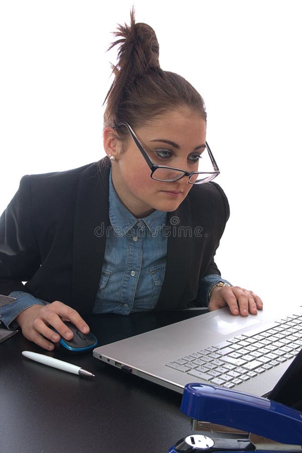Office work stock image. Image of caucasian, businesswoman - 84609261