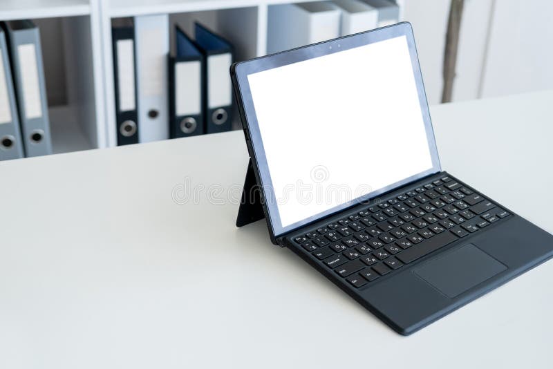 Office Work Computer Mockup Digital Technology Stock Photo - Image of ...