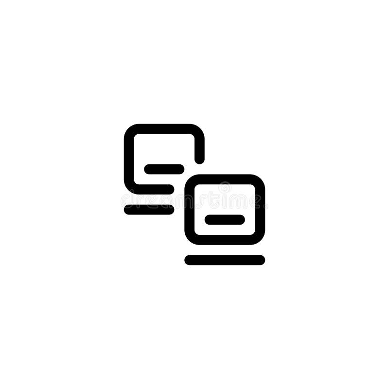 Office Work Computer Team Outline Icon, Logo, and Illustration Stock ...