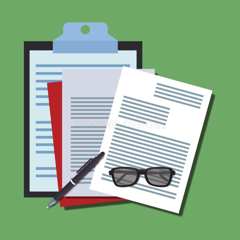 Office work concept stock vector. Illustration of elements - 129377954