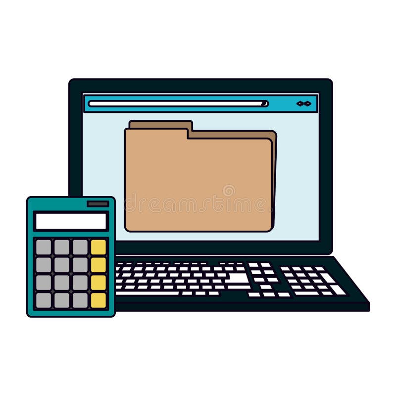 Office work elements stock vector. Illustration of modern - 136713087