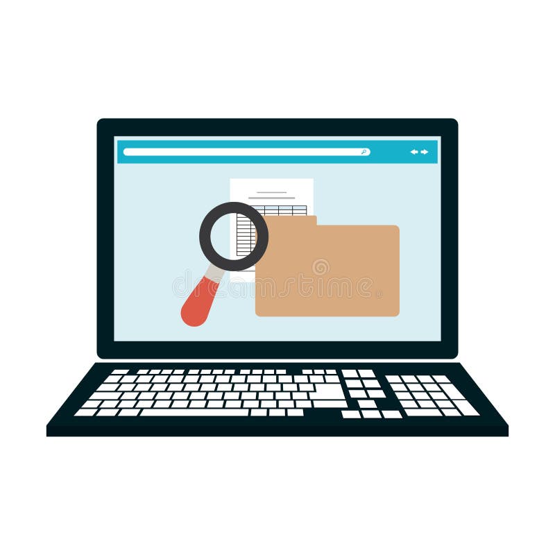 Office work elements stock vector. Illustration of folder - 136710559