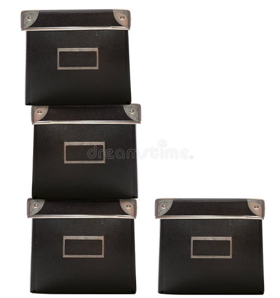 Office Work: Filing Boxes stock photo. Image of business - 11614372