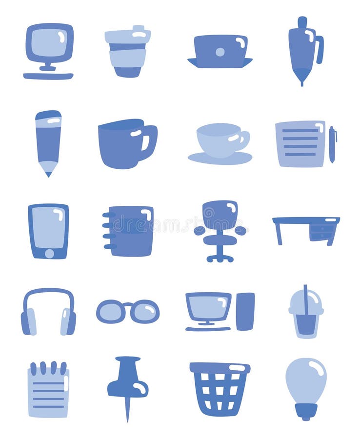 Office work, icon stock vector. Illustration of isolated - 259782211