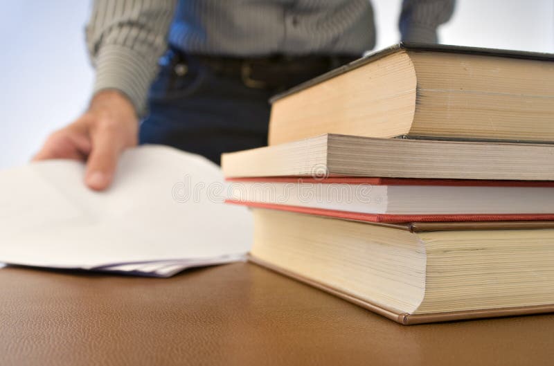 Office work over desktop stock image. Image of working - 16351917