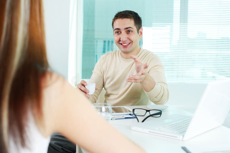 Office work stock image. Image of boss, explaining, chatting - 30954019