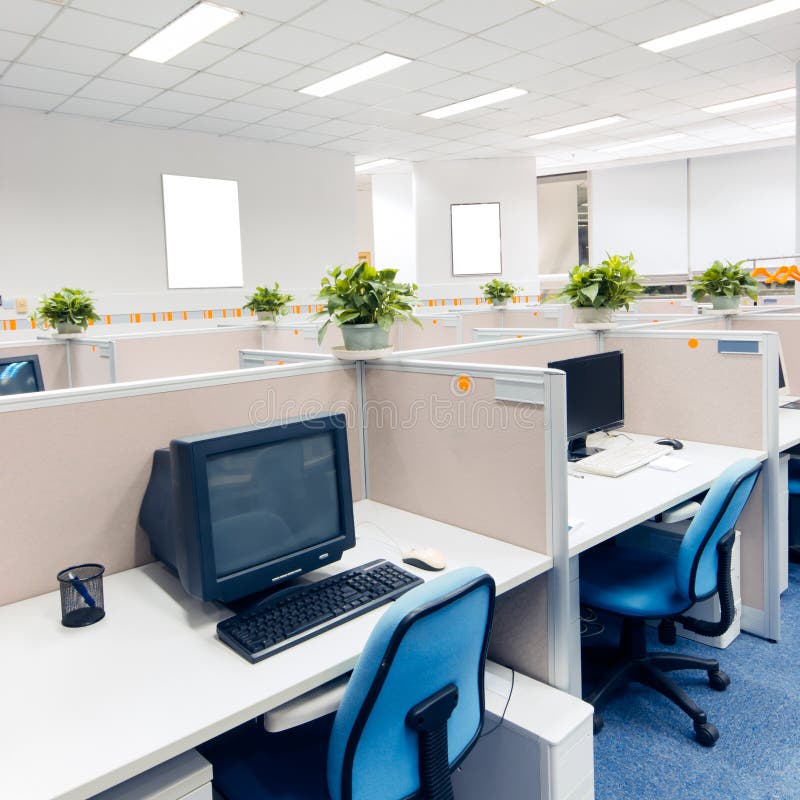 Office work place stock photo. Image of place, perspective - 13537898