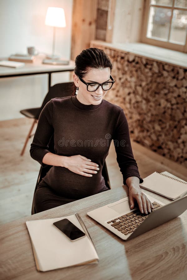 Smart Professional Woman Using Laptop in the Office Stock Photo - Image ...