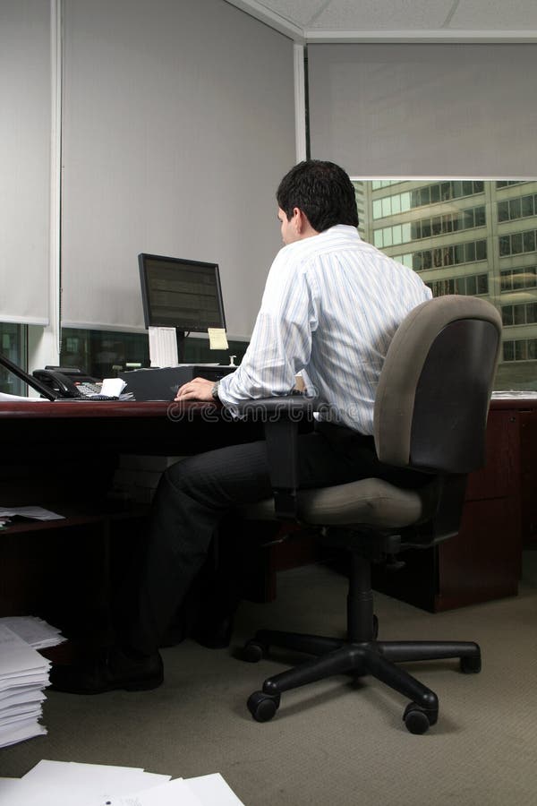 Office worker stock image. Image of hard, online, technology - 1269797