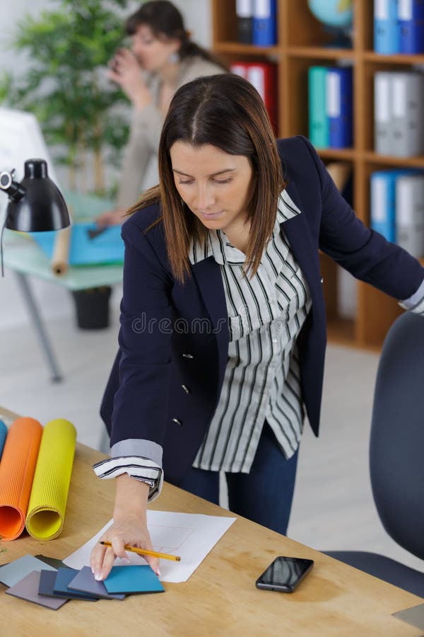 Office worker in office stock photo. Image of smile - 162091840