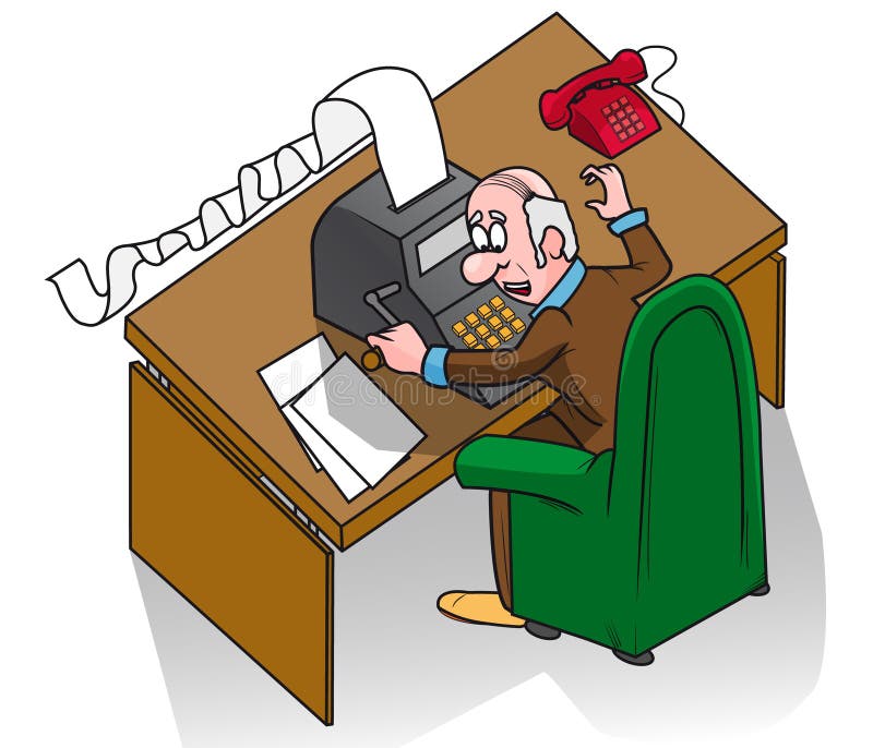 Part time worker stock vector. Illustration of male, humorous - 35175944