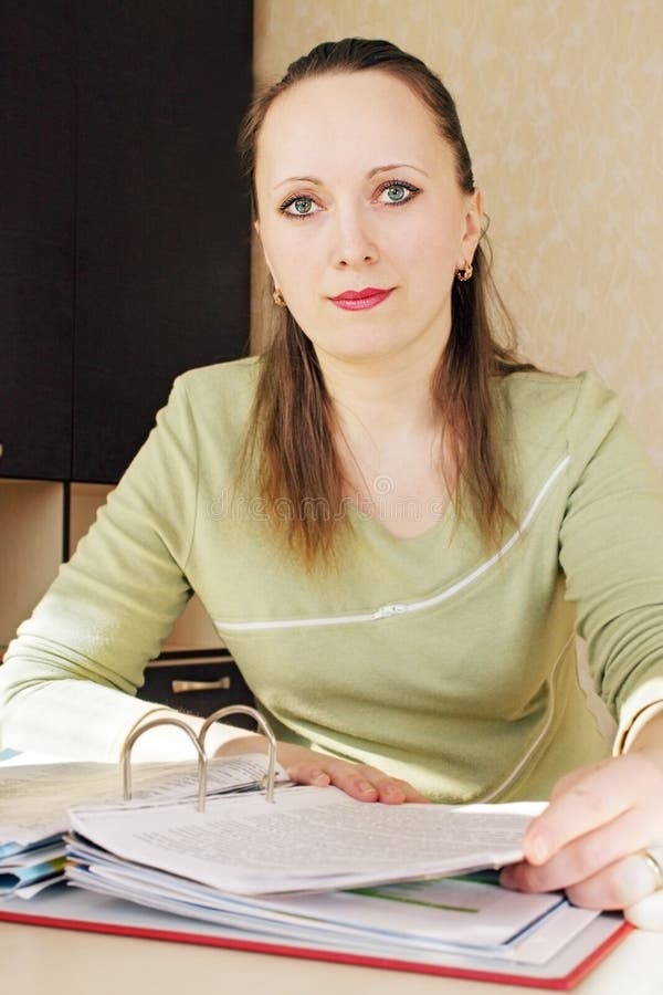 Office worker stock image. Image of female, caucasian - 20535289