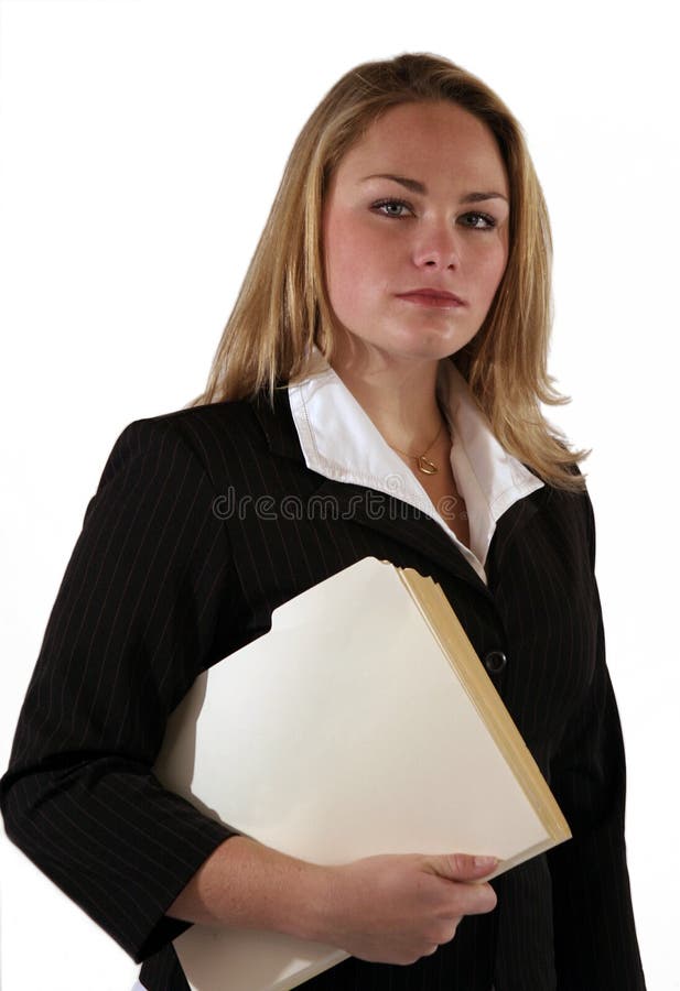 Young Secretary File Under Her Arm Stock Photos - Free & Royalty-Free ...
