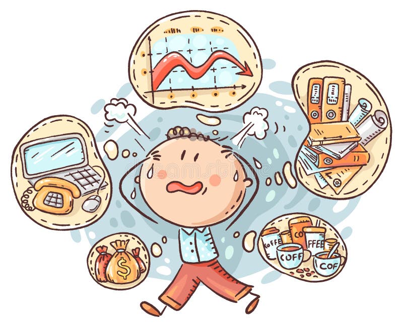 Office Worker or Accountant in Stress because of the Deadlines and Too ...