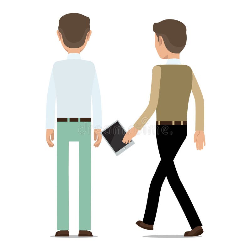 Walking Backwards Clipart