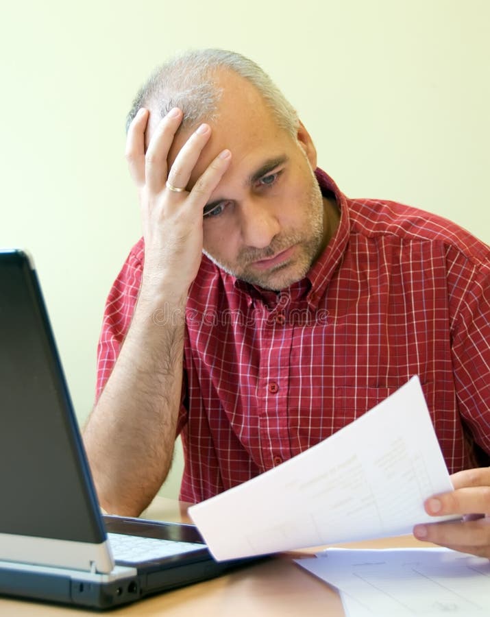 Office worker broken down stock image. Image of comparing - 7007205