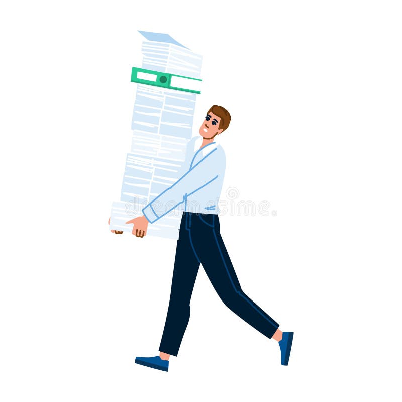 Office Worker Pile Work Stock Illustrations – 2,471 Office Worker Pile ...