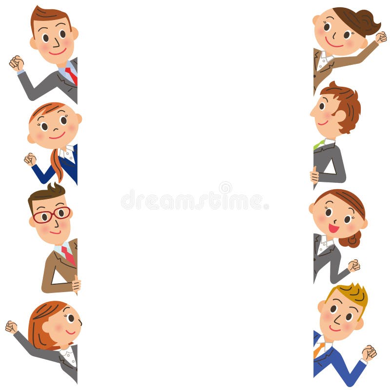 Office worker frame stock vector. Illustration of smile - 47888727