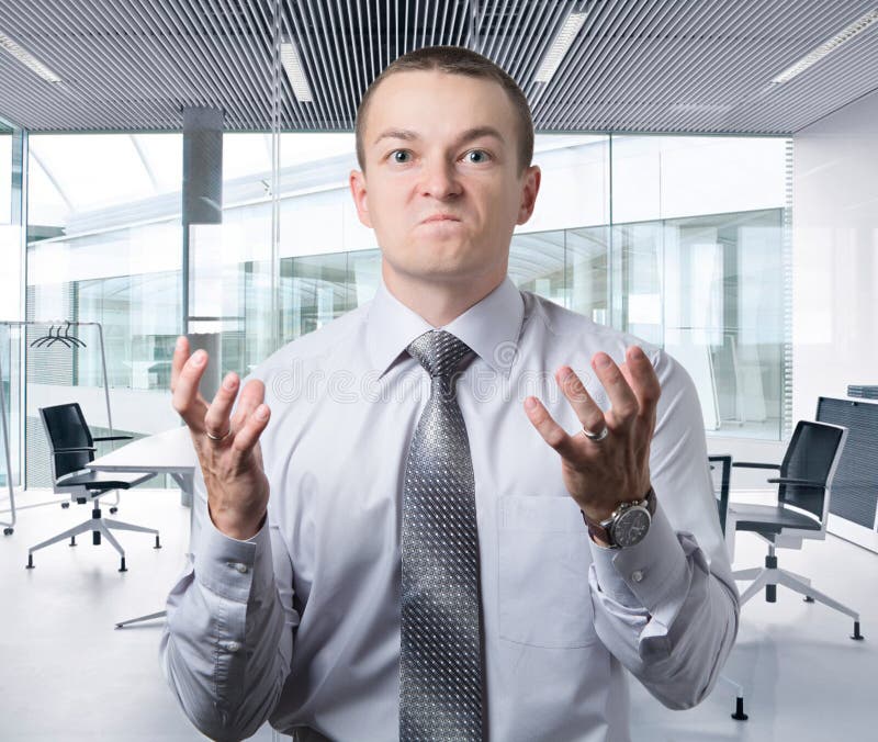 Office worker get angry stock image. Image of business - 81170077