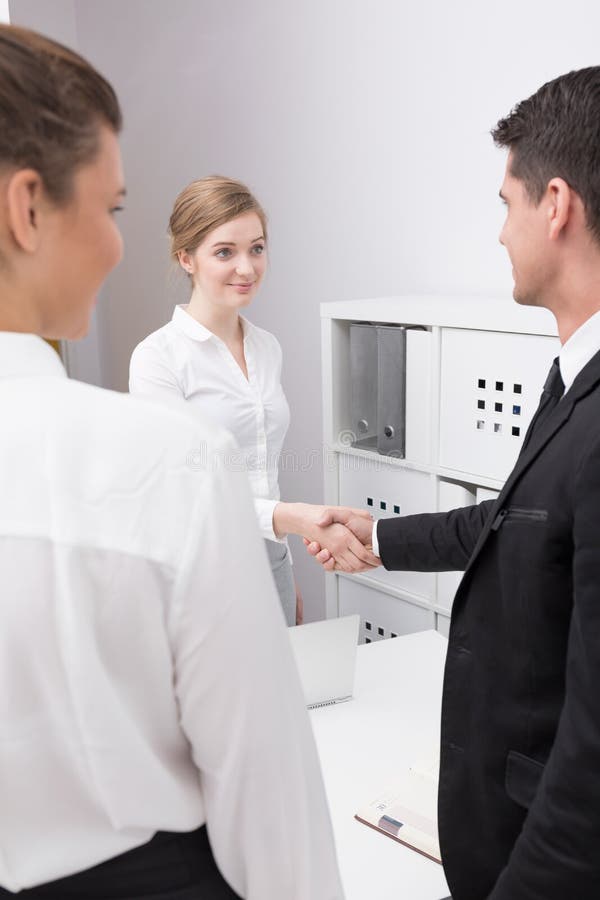 Office Worker Getting Raise Stock Photo - Image of young, busy: 66846564