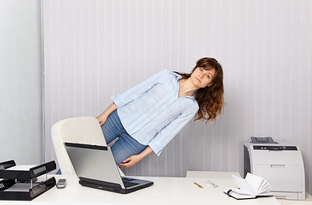 Office Worker Goes Crazy with Work Stock Photo - Image of humor ...