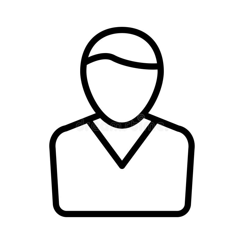 Office worker icon stock vector. Illustration of business - 255098256